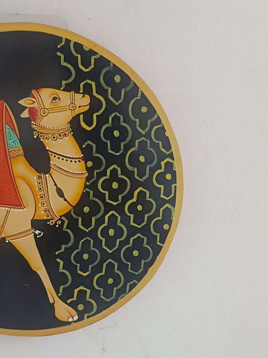 10"Handpainted Camel Wooden Wall plate - Kangofied