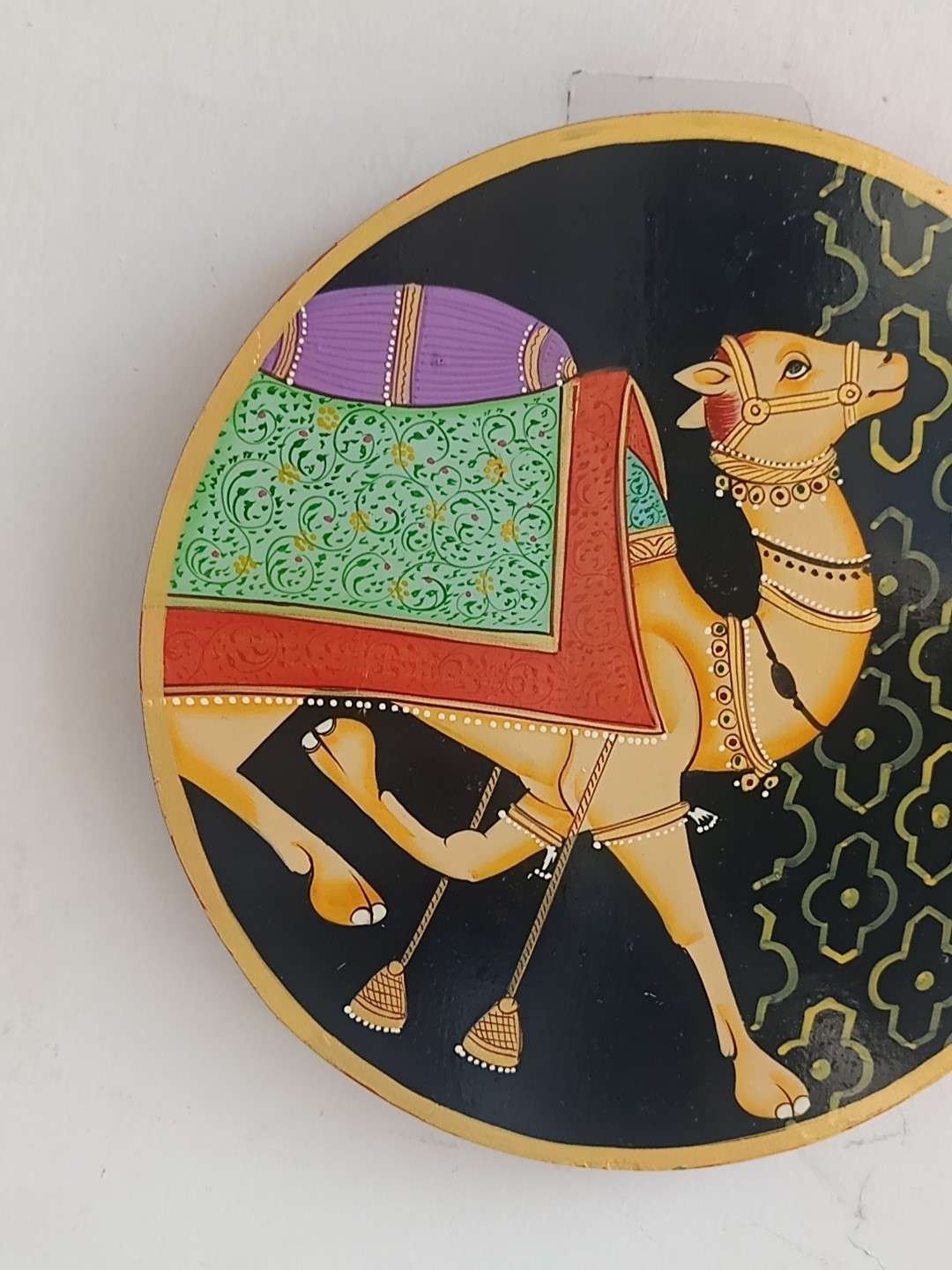 10"Handpainted Camel Wooden Wall plate - Kangofied