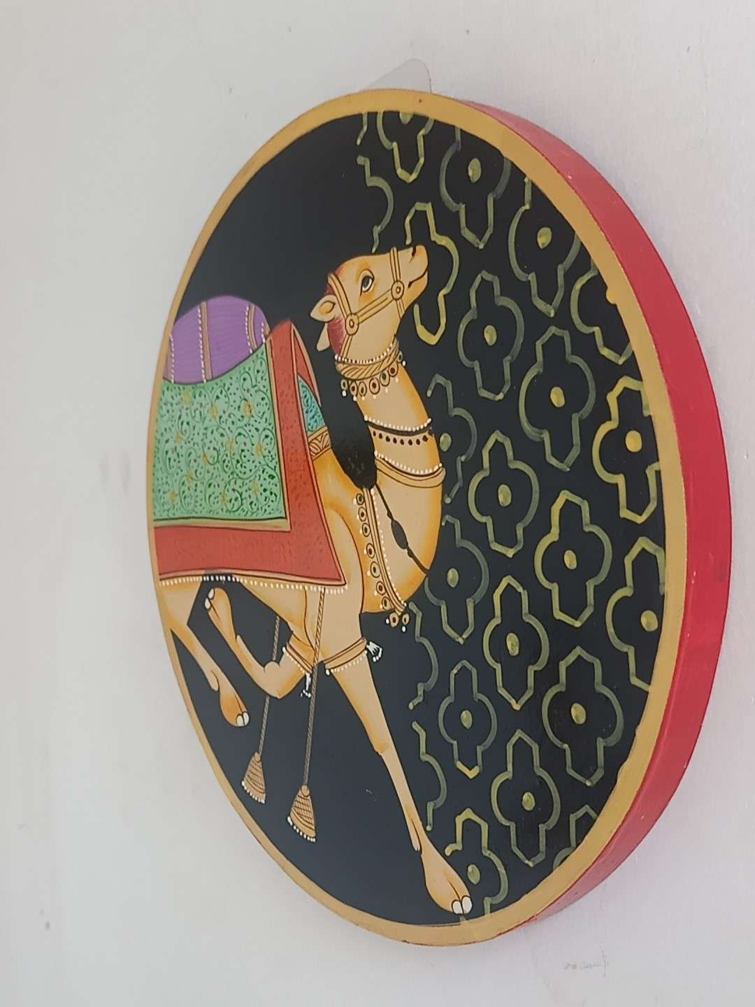 10"Handpainted Camel Wooden Wall plate - Kangofied
