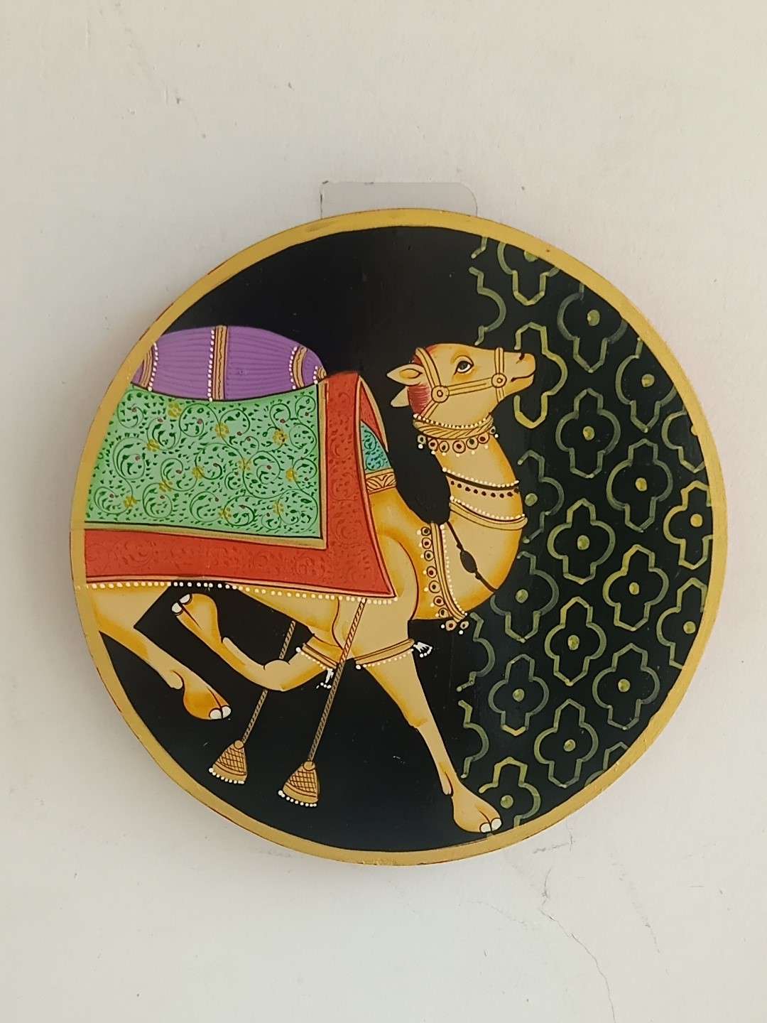 10"Handpainted Camel Wooden Wall plate - Kangofied