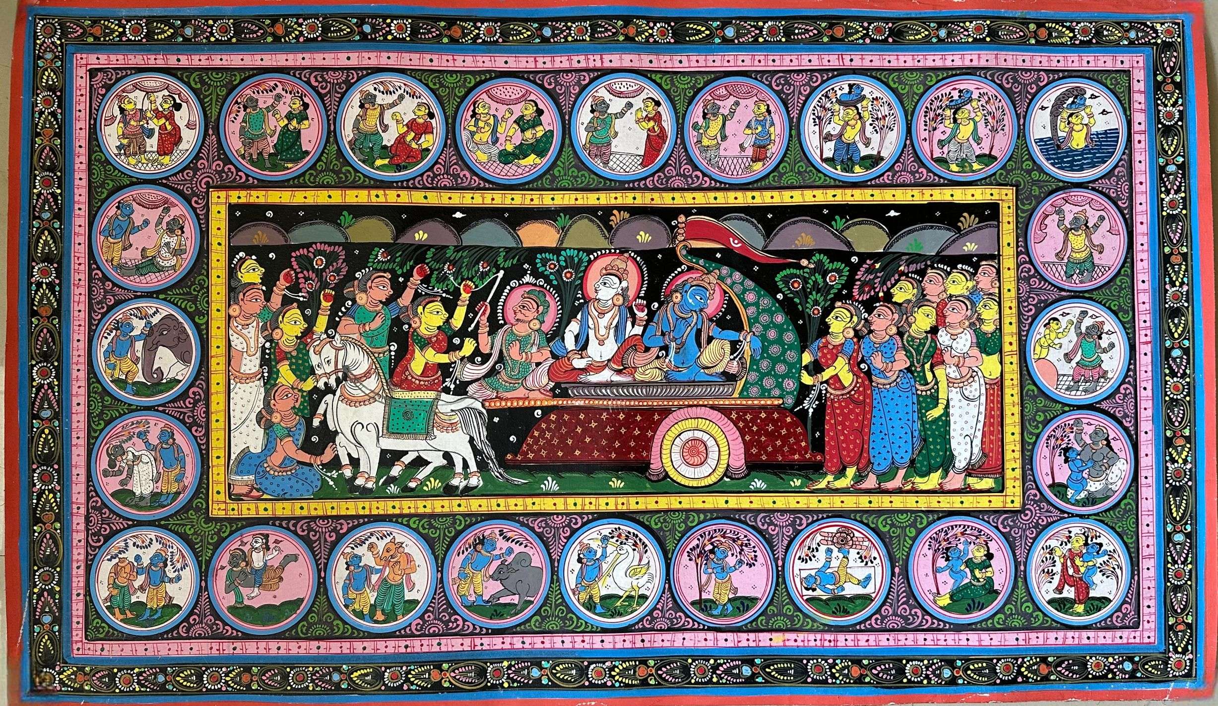 Krishna Pattachitra Painting - Kangofied
