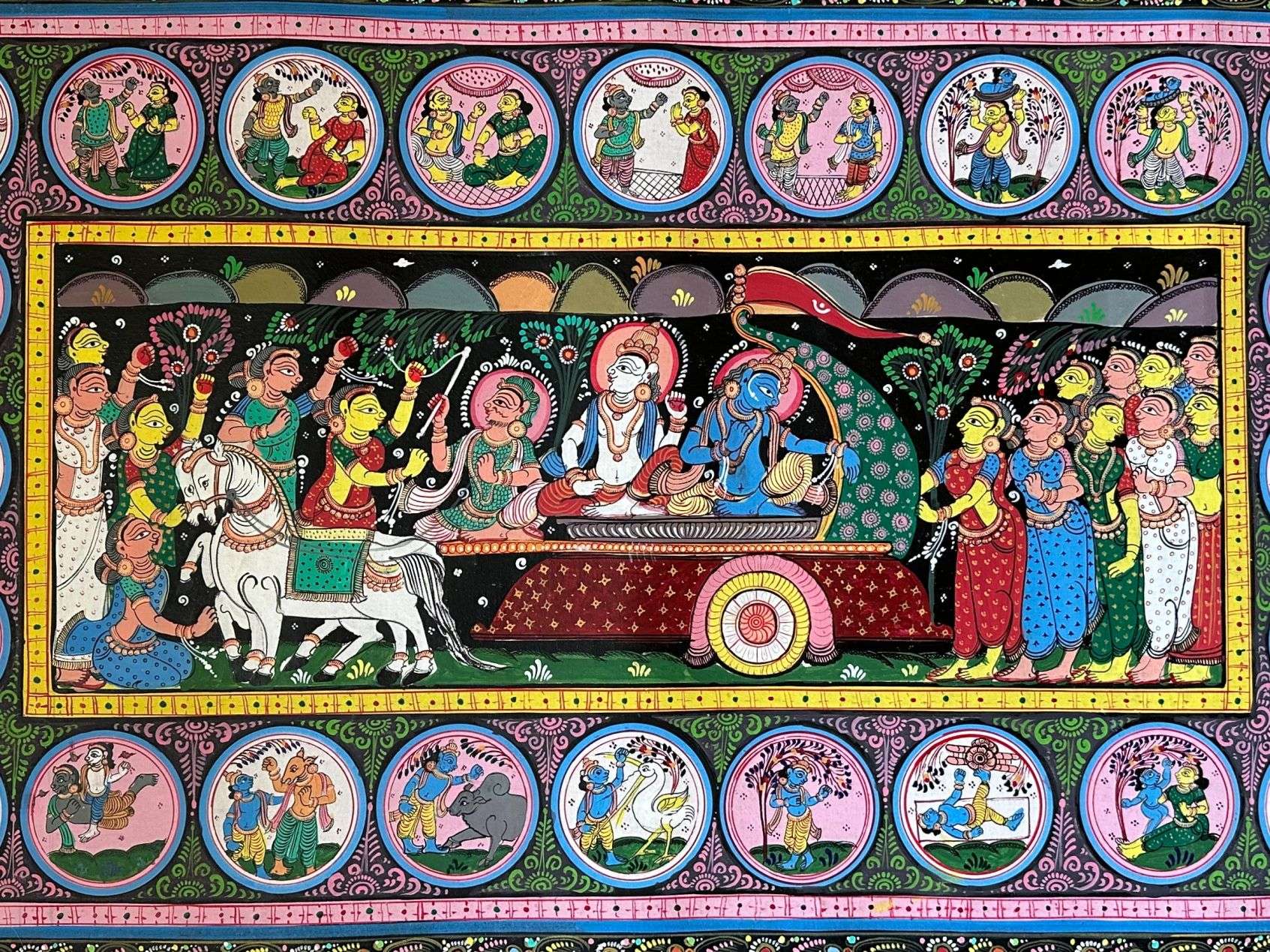 Krishna Pattachitra Painting - Kangofied