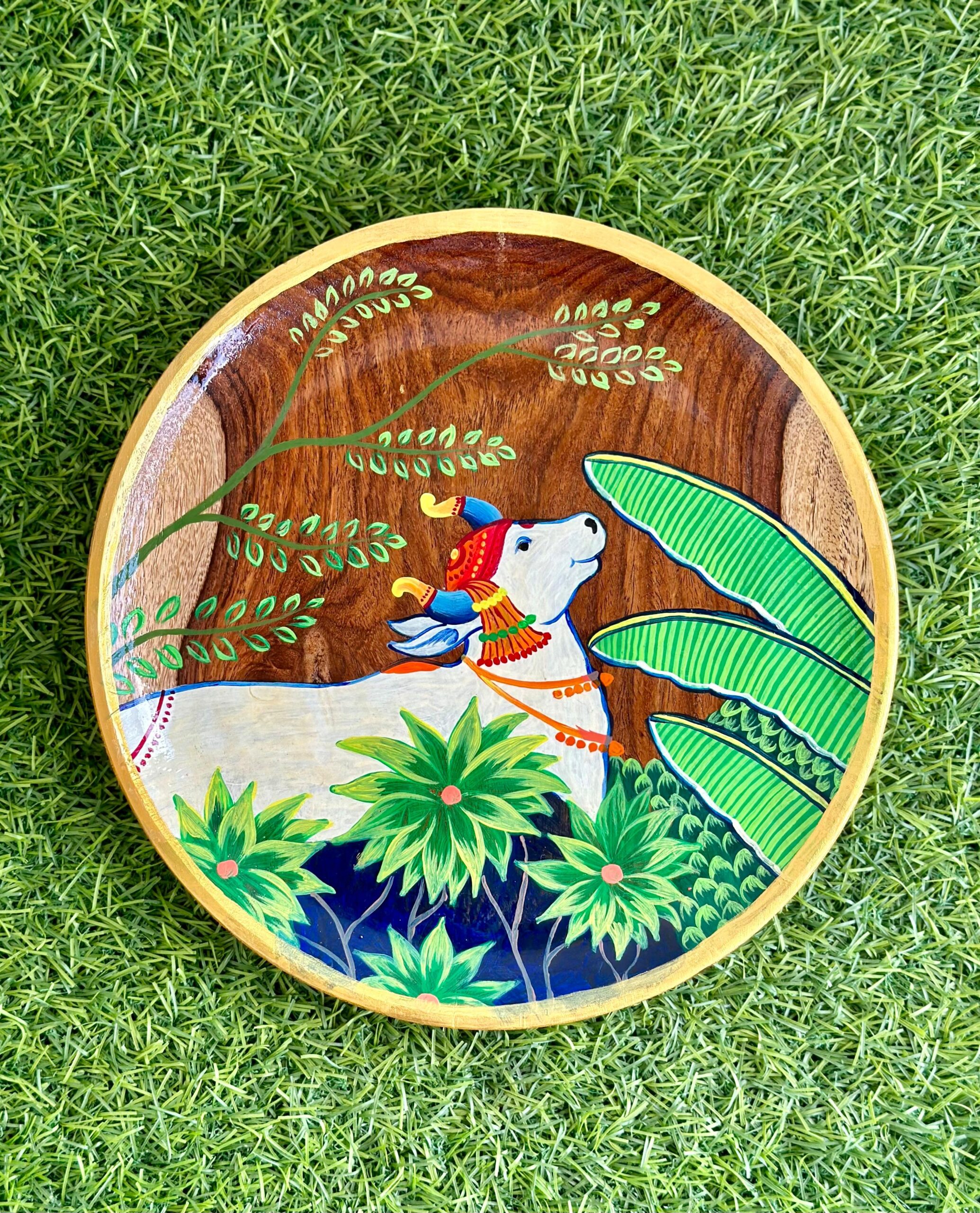 10″ Radha Krishna Wall Plate - Kangofied
